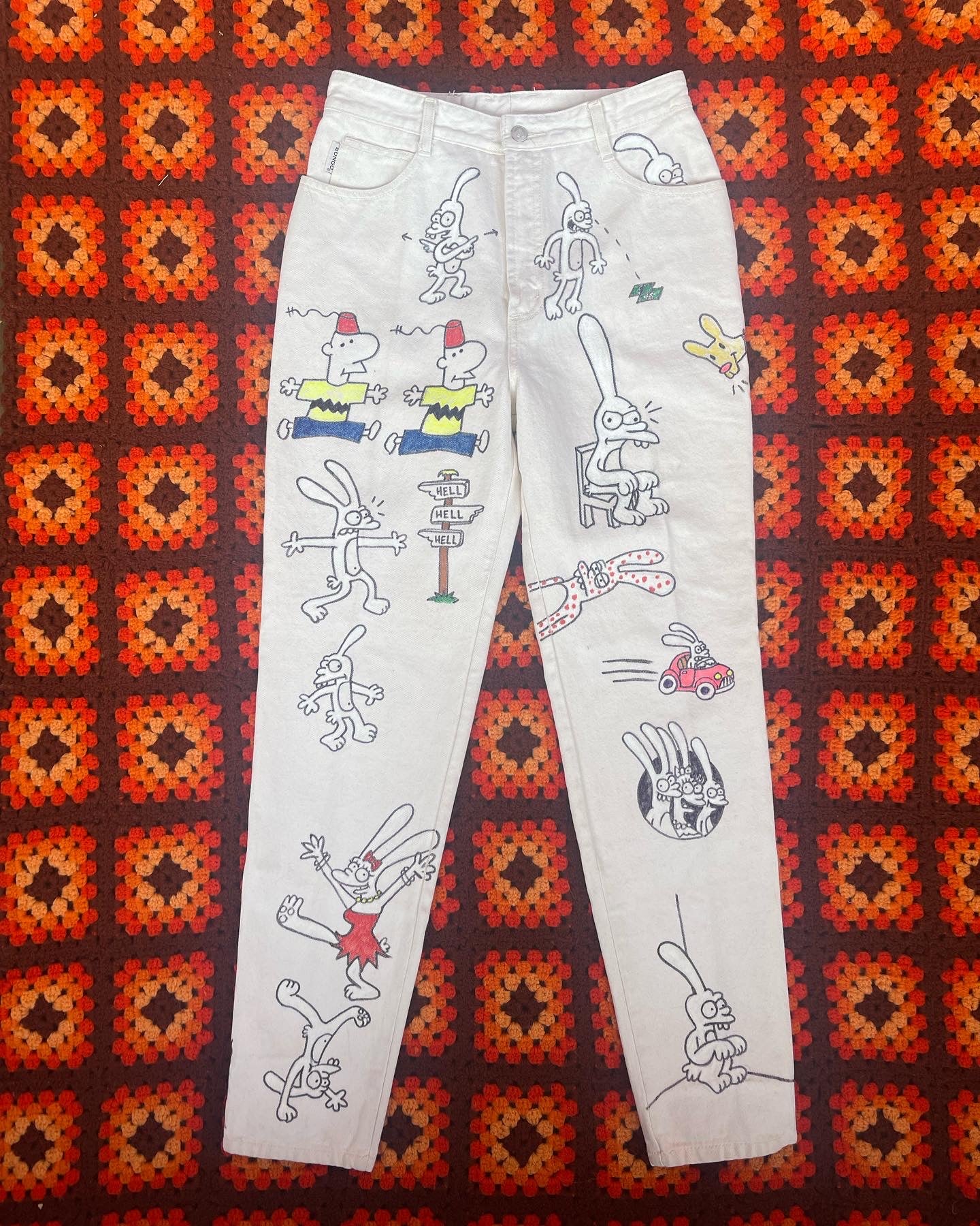 “Life in Hell” bongo jeans – Wink Vintage